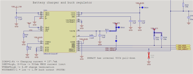 NPM1100 charging to 4.1v with VTERM fixed to VSYS - Nordic Q&A - Nordic DevZone - Nordic DevZone