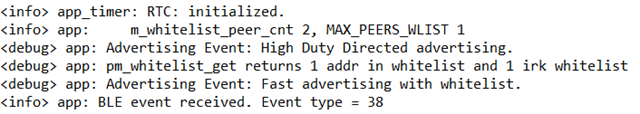 Reconnect to bonded BLE peer - Nordic Q&A - Nordic DevZone - Nordic DevZone
