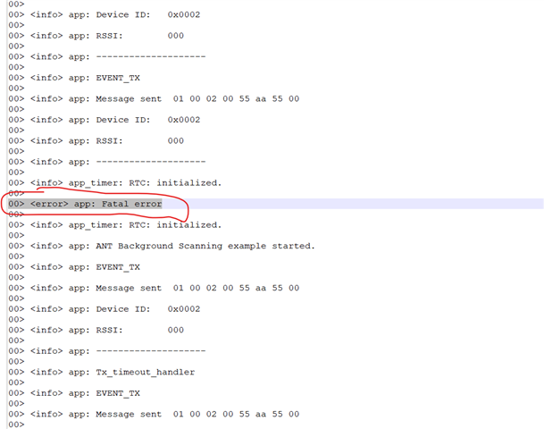 Fatal error when ANT_STANDARD_DATA_PAYLOAD_SIZE > 8 - Nordic Q&A - Nordic DevZone - Nordic DevZone