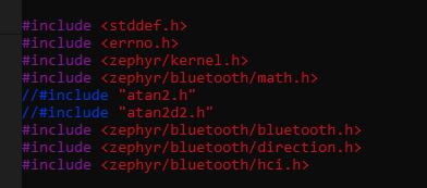 How to include trigonometric functions into direction finding connectionless rx code? - Nordic Q ...