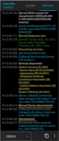 CTS BLE Disconnected - Nordic Q&A - Nordic DevZone - Nordic DevZone