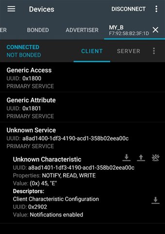 Send data from central to peripheral node - Nordic Q&A - Nordic DevZone - Nordic DevZone