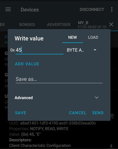 Send data from central to peripheral node - Nordic Q&A - Nordic DevZone - Nordic DevZone