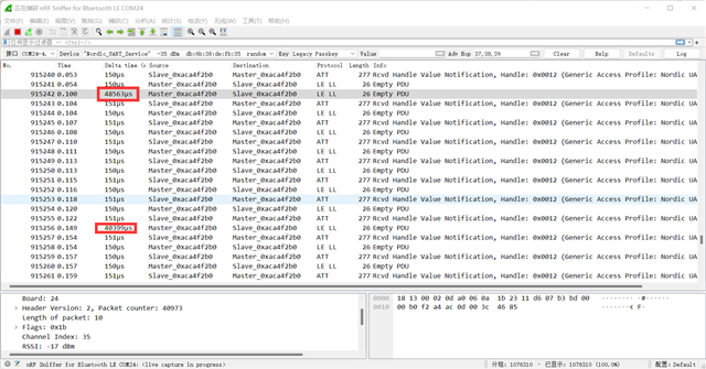 Long time data forwarding pause - Nordic Q&A - Nordic DevZone - Nordic DevZone