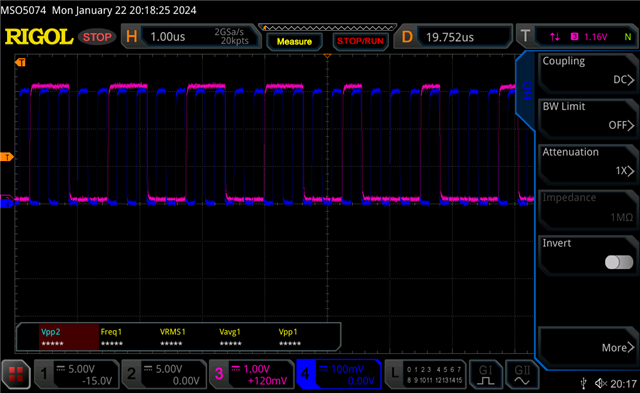 Nrfconnect I2s Sdout Pin No Output Buildable Repo And Oscilloscope Trace Included Nordic Qanda 