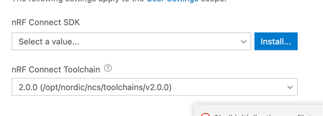 Unable to run set nRF Connect SDK in VS Code (on Mac) - Nordic Q&A ...