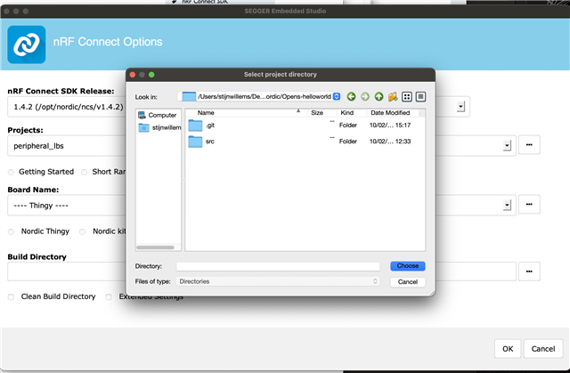 Failes To Load Sample Project On Macos Nordic Qanda Nordic Devzone Nordic Devzone