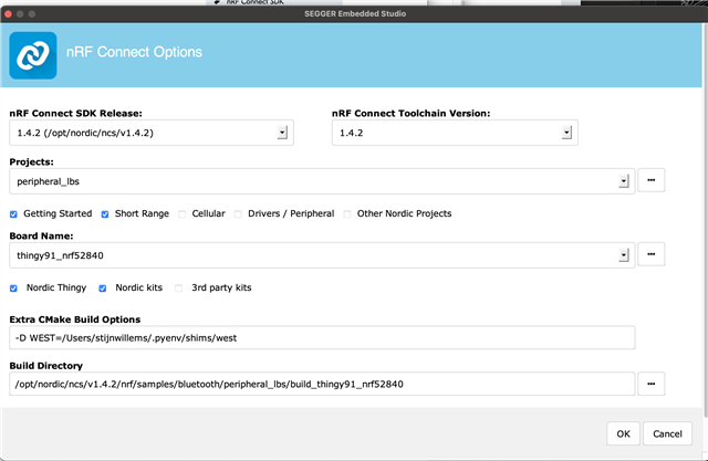 Failes To Load Sample Project On Macos Nordic Qanda Nordic Devzone Nordic Devzone