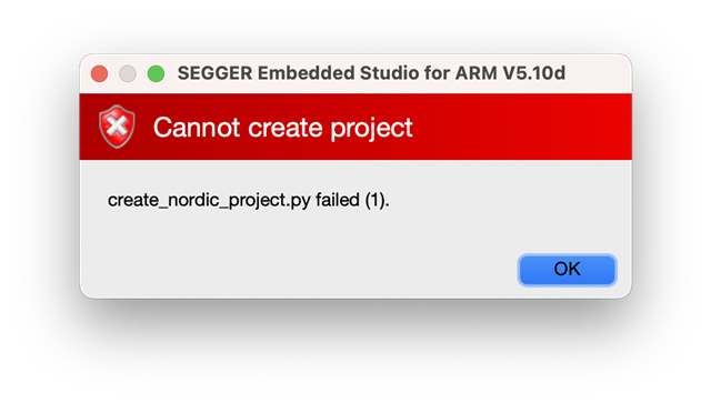 Create Nordic Project Py Failed 255 Nordic Qanda Nordic Devzone Nordic Devzone