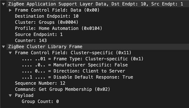 Multi Endpoints Zigbee Device Answers To Getgroupmembershipreq With The Group List Of The