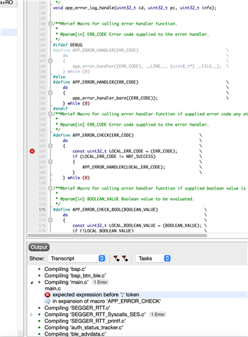 Syntax Error in app_error.h - Nordic Q&A - Nordic DevZone - Nordic DevZone