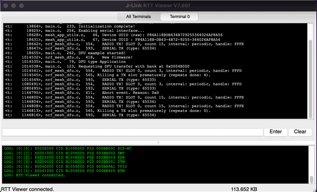 Dfu Mesh Not Success When Update The Zip File Over The Serial Port Nordic Qanda Nordic