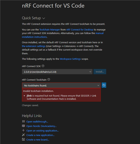 Invalid toolchain installation v2.3.0 in VS Code - Nordic Q&A - Nordic ...