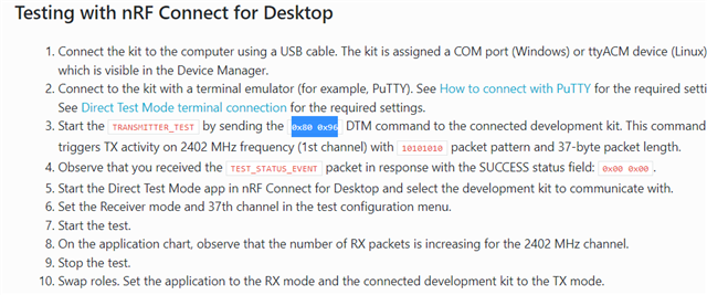 Receiver Block Test For Nrf52810 And Nrf52840 Soc Issues With Receiving Data Through Direct