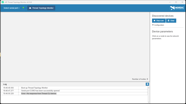 Thread Topology Monitor Error No Response From Thread Cli Device Nordic Qanda Nordic Devzone