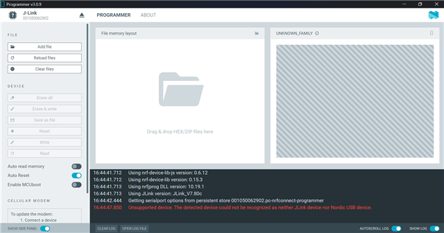 Programmer Unable To Detect Jlink Of Nrf5340dk Nordic Qanda Nordic Devzone Nordic Devzone