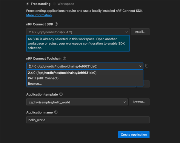 Nrf Connect Toolchain Version Mismatch With Sdk In Vs Code Nordic Qanda Nordic Devzone