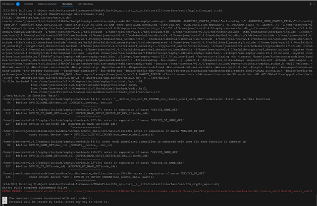 Problem Compiling Example Remote Ipc Shell Nordic Qanda Nordic Devzone Nordic Devzone