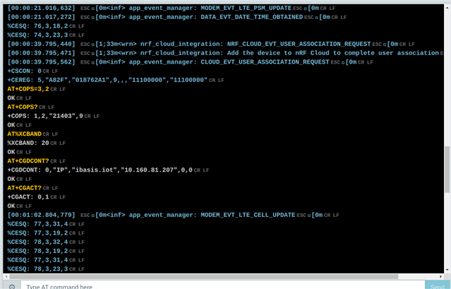 nrfcloud: I can not see my thingy:91 device - Nordic Q&A - Nordic DevZone - Nordic DevZone