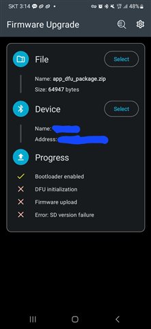 How to update DFU serviceDevice from s132_nrf52_5.0.0_softdevice to s132_nrf52_7.2.0_softdevice ...