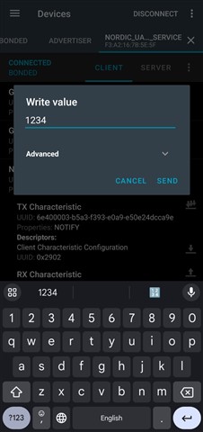 nRF connect desktop. Example: peripheral_UART - Nordic Q&A - Nordic DevZone - Nordic DevZone