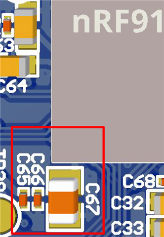 nRF9160 reference design VDD decoupling caps (physical positions seem reversed) - Nordic Q&A ...