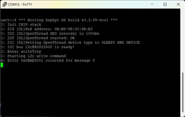 I2C master driver problems using Zephy Devicetree method. - Nordic Q&A - Nordic DevZone - Nordic ...