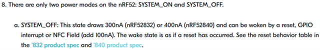 nRF52832 SYSTEM_OFF current(wake on NFC) - Nordic Q&A - Nordic DevZone - Nordic DevZone