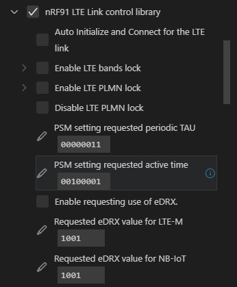 Entering eDRX and PSM mode on the nRF9160 - Nordic Q&A - Nordic DevZone - Nordic DevZone
