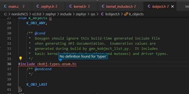 Header Files Include Issue With Nrf Connect Sdk Nordic Qanda Nordic Devzone Nordic Devzone