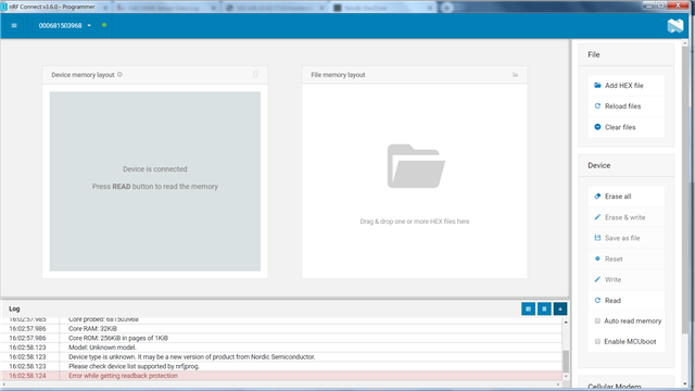 Nrf Connect Programmer Does Not Recognize Hardware Nordic Qanda Nordic Devzone Nordic Devzone