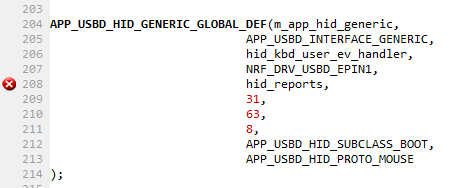 how to set up APP_USBD_HID_GENERIC_GLOBAL_DEF in SDK v16? - Nordic Q&A - Nordic DevZone - Nordic ...