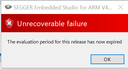 Unrecoverable failure - Nordic Q&A - Nordic DevZone - Nordic DevZone