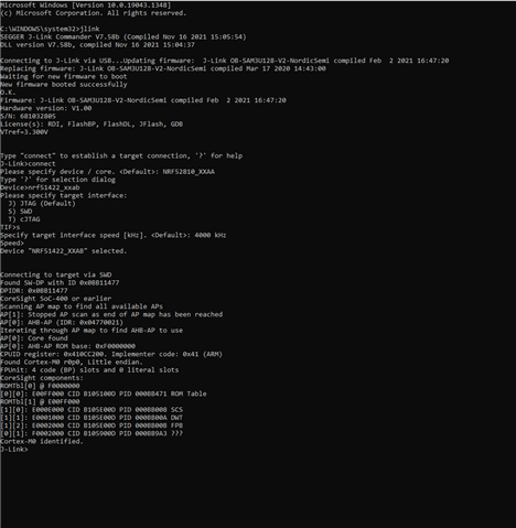 Jlink could not connect to the target (NRF51422QFABB0) - Nordic Q&A ...