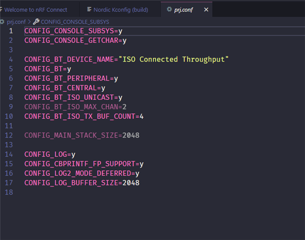 NRF5340: iso_broadcast_receiver error - Nordic Q&A - Nordic DevZone - Nordic DevZone