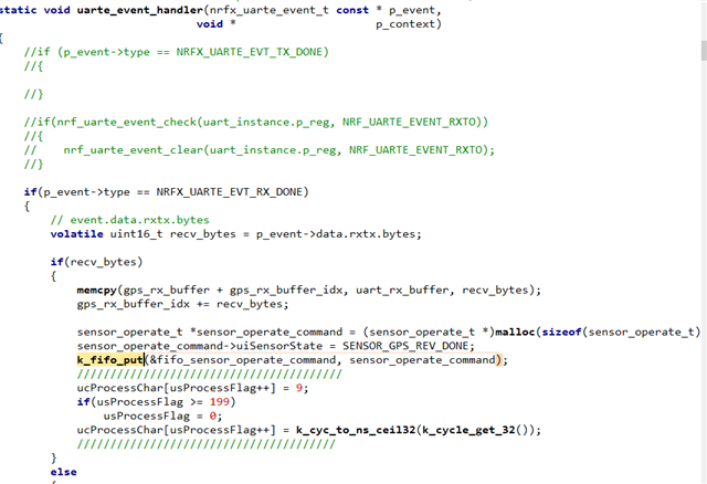 UART interrupt call k_fifo_put does not take effect - Nordic Q&A - Nordic DevZone - Nordic DevZone