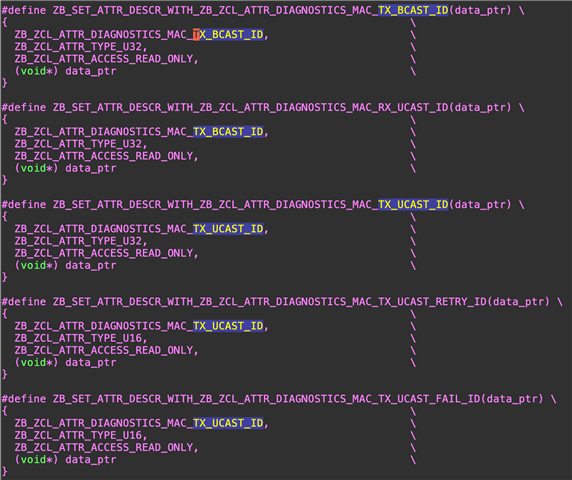 Some ZB_ZCL_CLUSTER_ID_DIAGNOSTICS Zigbee attributes do not return ... Some ZB_ZCL_CLUSTER_ID_DIAGNOSTICS Zigbee attributes do not return ...