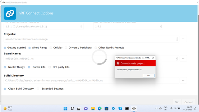 Cmake Error In A Project Downloaded From Git Nordic Qanda Nordic Devzone Nordic Devzone