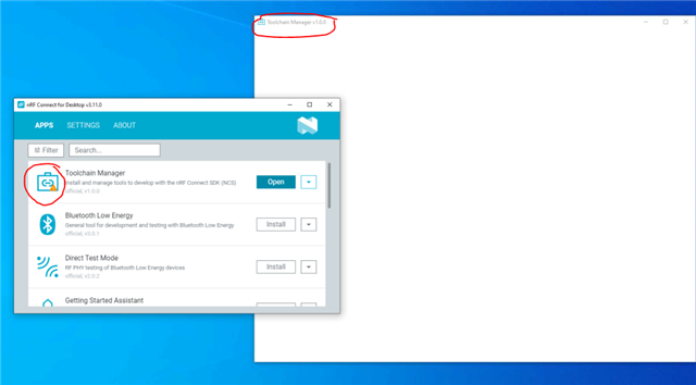 About toolchain manager error - Nordic Q&A - Nordic DevZone - Nordic DevZone