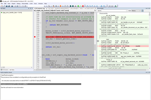 Code Running Exception When Used Crysrndinit Nordic Qanda Nordic Devzone Nordic Devzone