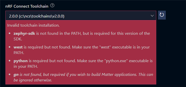 nrfConnect SDK installation broke today - Nordic Q&A - Nordic DevZone - Nordic DevZone