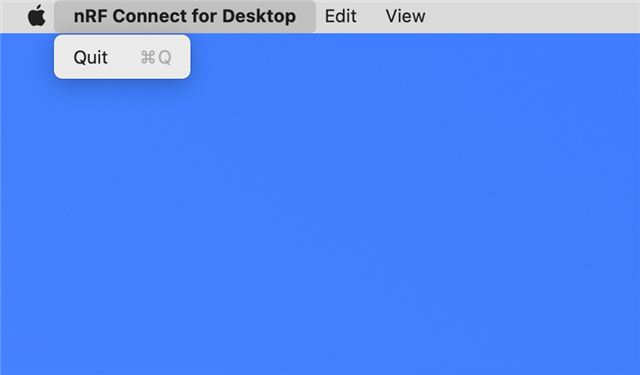 Nrf Connect For Desktop Missing Hide And Hide Others On Macos Nordic Qanda Nordic Devzone