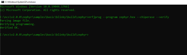 Could you show the result when you try to nRF Command Line Tools like this: