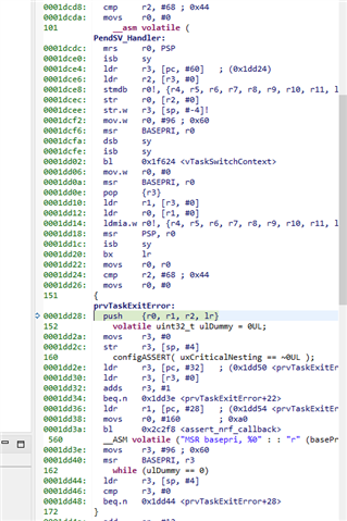 freeRTOS xTaskResumeAll lockup when using BLE and TWI - Nordic Q&A - Nordic DevZone - Nordic DevZone