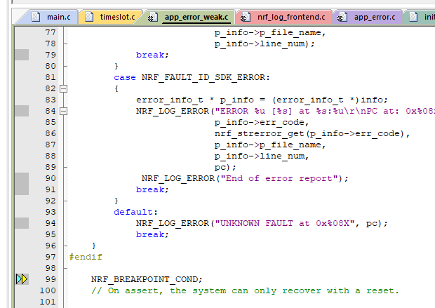 timeslot parameter setting and softdevice hang - Nordic Q&A - Nordic DevZone - Nordic DevZone