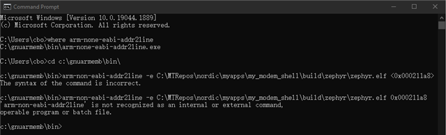 Nrf9160 Modem Shell Example Code Crashes When Connecting To Cmw500 Nordic Qanda Nordic Devzone