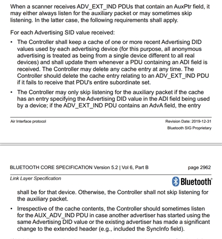nRF Connect SDK Bluetooth Extend Advertsing Scanning with duplicate filter - Nordic Q&A - Nordic ...