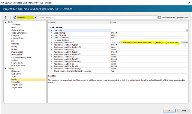 S113 Nrf52833 Error Reported Cannot Download Multiple Load Files Because They Overlap Nordic