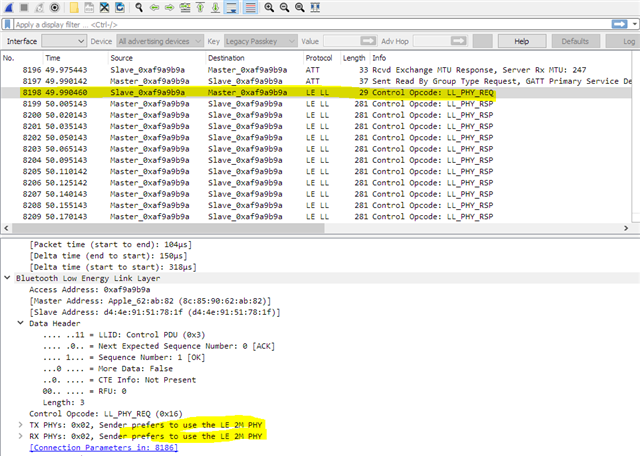 Stop peripheral from sending unsolicited LL_PHY_REQ message - Nordic Q&A - Nordic DevZone ...