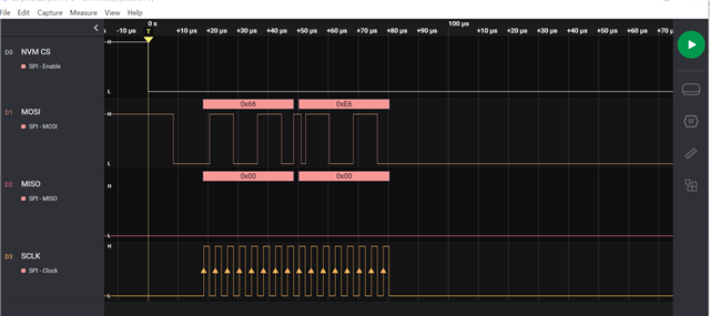 NVM process on SPI bus seems to be interfered with during BLE_GATTS_EVT_WRITE event - Nordic Q&A ...